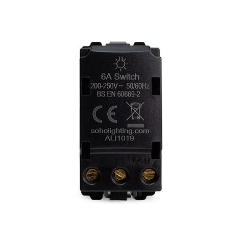 Soho Lighting White Metal 6a Dummy Dimmer Switch Grid Module The