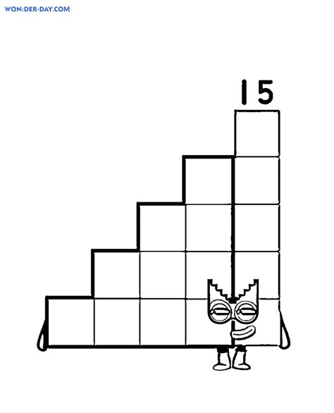 Dibujos De Numberblocks Para Colorear Para Niños Wonder