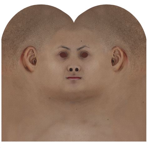 Female Head Texture Map 01