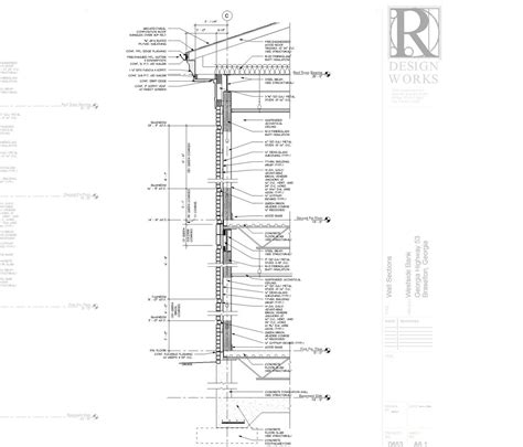 Wall Section Detail Drawing Typical Wall Section Detail