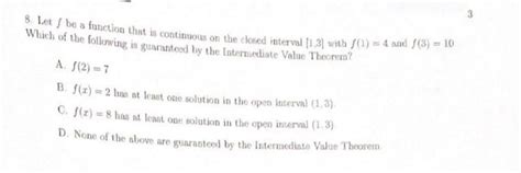 Solved Let F Be A Function That Is Continuous On The Chegg