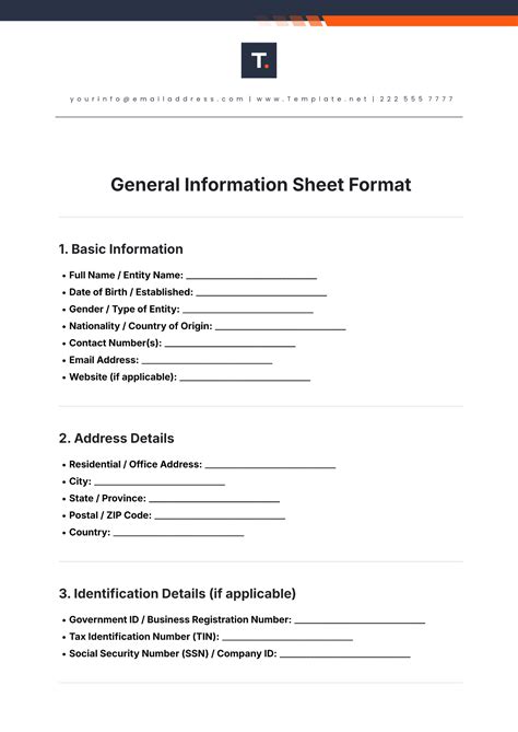 Free Technical Data Sheet Template To Edit Online