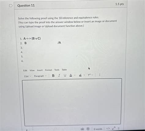 solved question 111 5 ﻿ptssolve the following proof using