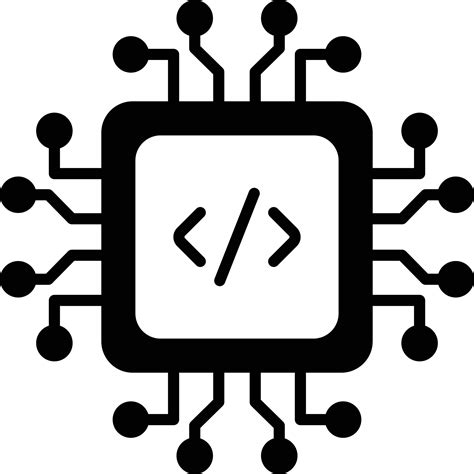 Cpu Glyph Icon Vector Art At Vecteezy