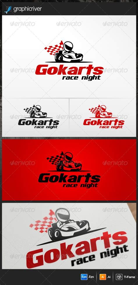 Gokarts Logo Templates Go Kart Names Go Karting Icon Designing Race