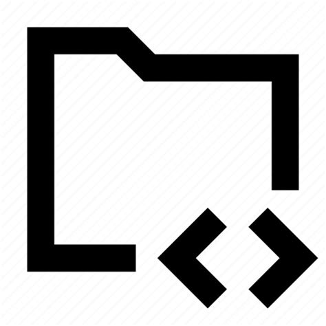 source code file folder references directory coding icon