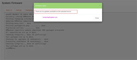 how to update opnsense from web ui or terminal console computingforgeeks