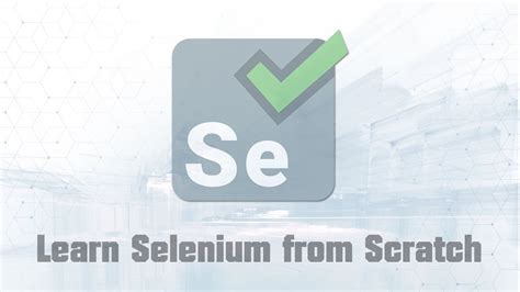 learn selenium from scratch youtube