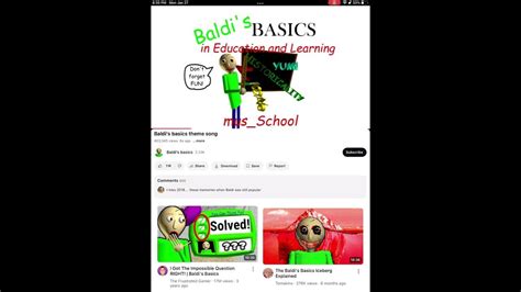 Creepy Baldi Youtube