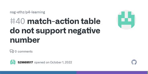 match action table do not support negative number · issue 40 · nsg