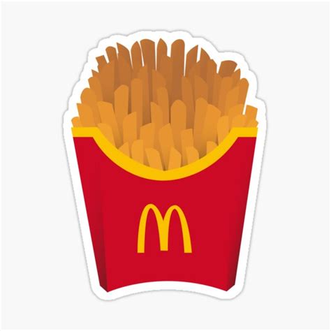 Mcdo Fries Sticker By Floozz Redbubble