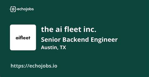 The Ai Fleet Inc Is Hiring Senior Backend Engineer Typescript Austin Tx Html Typescript
