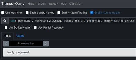 Query More Than Binary Operations On Instant Vector Returns No Data Issue Thanos Io