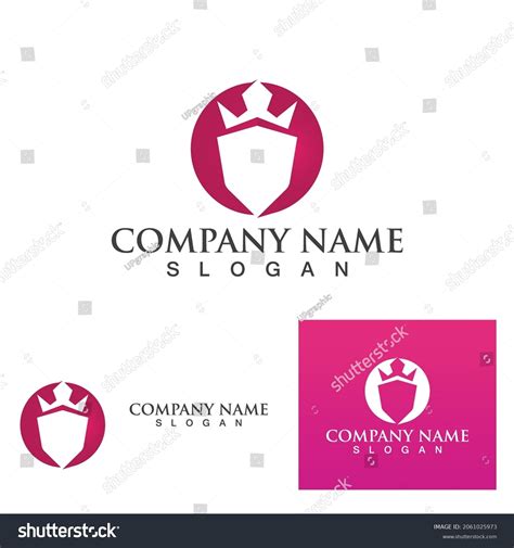 Security Guard Logo Design Vector Shield เวกเตอร์สต็อก ปลอดค่า