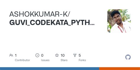 Guvicodekatapythoncodepatternsipynb At Master · Ashokkumar Kguvi