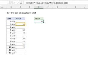 Get First Text Value In A Range Excel Formula Exceljet