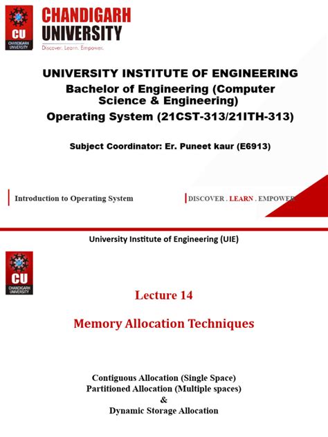L 212 Memory Allocation Techniques Pdf Office Equipment