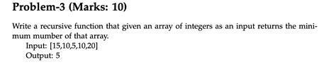 Solved Write A Recursive Function That Given An Array Of Chegg