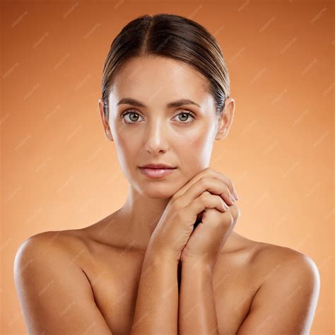 Premium Photo Beauty Skincare And Portrait Of Woman With A Cosmetic Makeup Or Natural Facial
