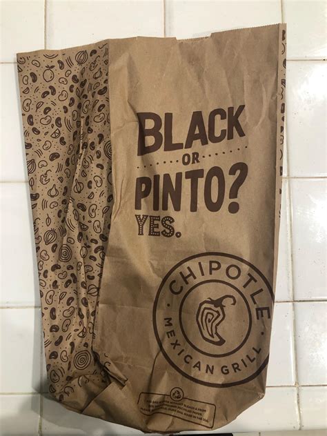 I Finally Found One In The Wild On A Chipotle Bag Rinclusiveor
