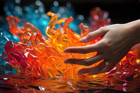 premium photo fluid rainbow lgbtq spectrum close up of hands