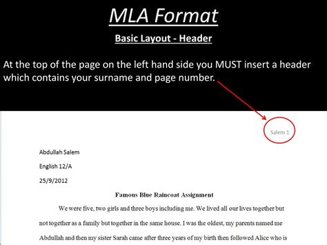 Ppt Mla Format Powerpoint Presentation Free Download Id2199287