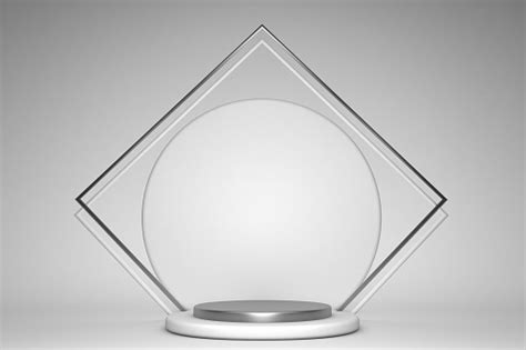 연단과 최소한의 제품 장면 추상적 기하학적 모양의 3d 회색 렌더링 0명에 대한 스톡 사진 및 기타 이미지 0명 3차원 형태 공란 Istock