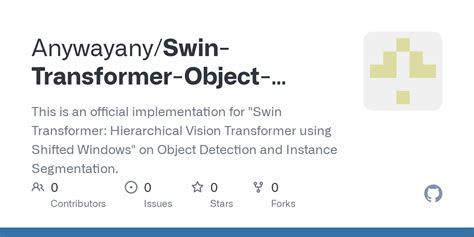 Github Anywayanyswin Transformer Object Detection This Is An