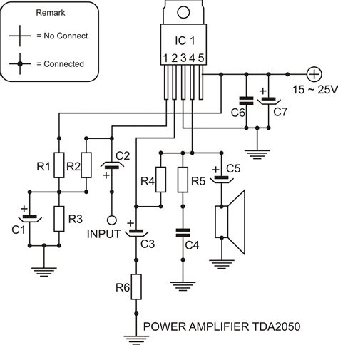 Iot Devices Power Amplifier Tda2050 Schematic