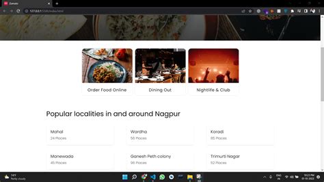 Github Theshubhamgour Zomato Clone In The Project Directory A End To End Clone Of Zomato Is