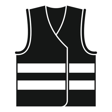 Safety Vest Icon Simple Style 14417049 Vector Art At Vecteezy