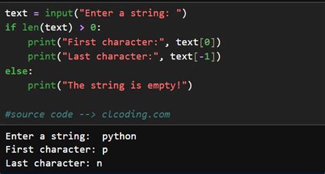 Write A Program That Takes A String As Input And Prints The First And