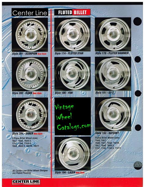 Centerline Vintage Wheel Catalogs