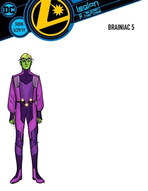 Brainiac 5 By Ryan Sook Legion Of Superheroes Dc Comics Heroes