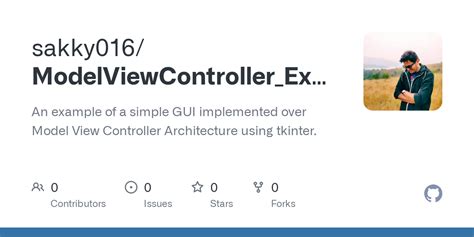 GitHub Sakky ModelViewController Example An Example Of A Simple GUI Implemented Over Model