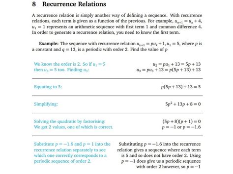 A Level Maths Sequences And Series Notes And Example Questions