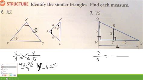 Unit 6 Similar Triangles Homework 4 Similar Triangle Proofs Honors Geometry Ms Leroy S Math