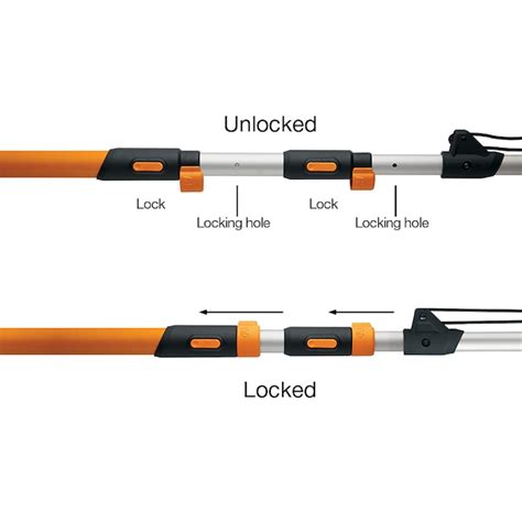 Fiskars 16 Foot Extendable Pole Pruner With Chain Drive Steel Blade And Woodzig Saw In The