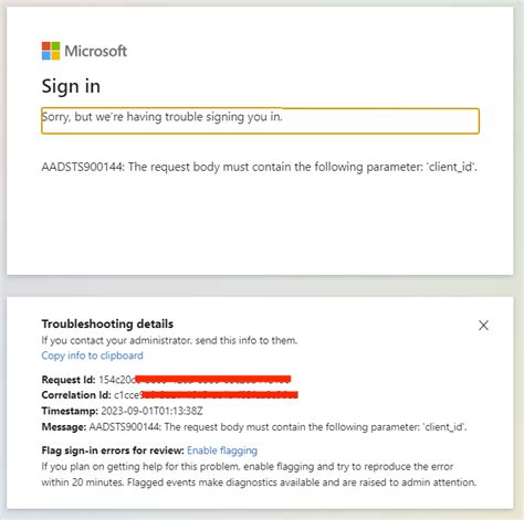 Microsoft Teams Integrated Website Sorry But Were Having Trouble Signing You In Aadsts900144