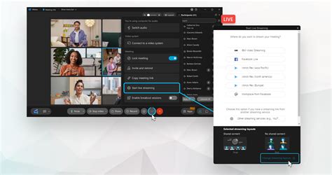 Live Stream Meetings And Webinars