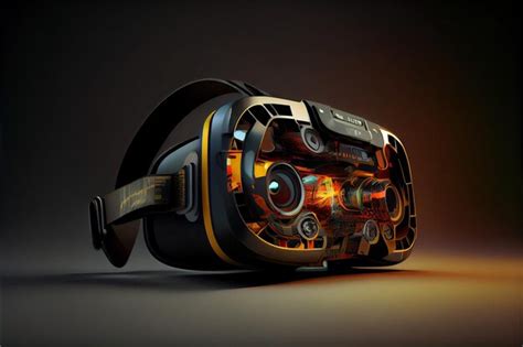 Premium AI Image Metaverse Concept And Virtual World Elements Virtual Reality Headset