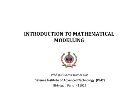 PDF Introduction To Mathematical Modelling DOKUMEN TIPS