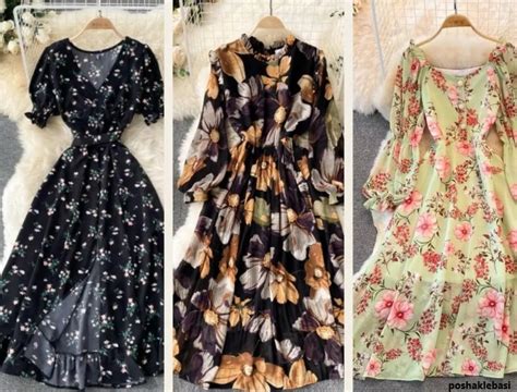 مدل لباس مجلسی با پارچه حریر گل برجسته