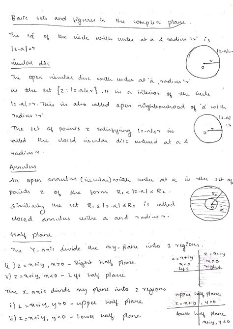 Complex Module Best Notes Mathematics Studocu