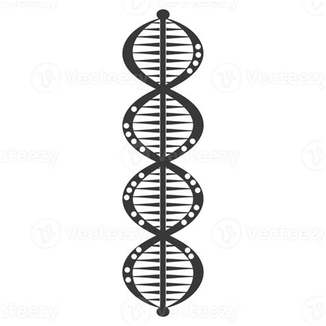 Ai Generated Silhouette Gene Dna Mutation Symbol Black Color Only 40719984 Png