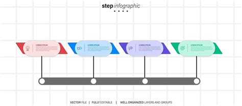 Circular Layout Diagram With 4 List Of Steps Circular Layout Diagram