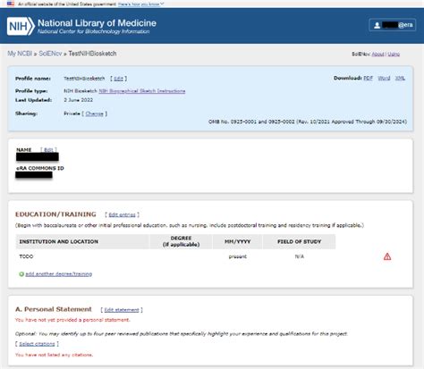 Creating Nih Documents