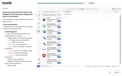 assess developers with proctored live coding projects testlify