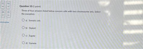 Solved Question 10 1 ﻿pointthree Of Four Answers Listed