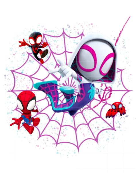 Ghost Spider Png  Sublimation Spidey And His Amazing Etsy